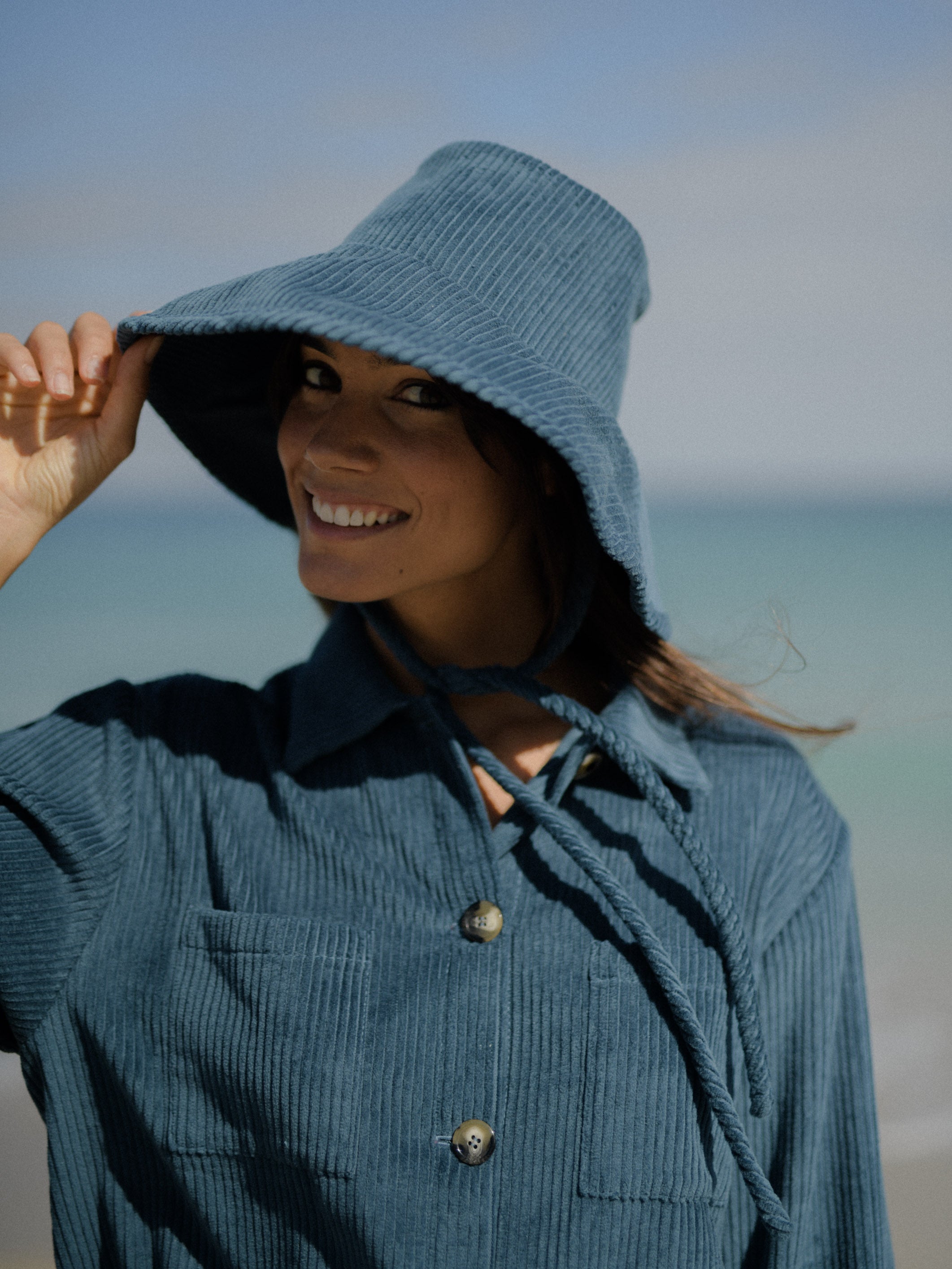 CORD BUCKET HAT shop petrol